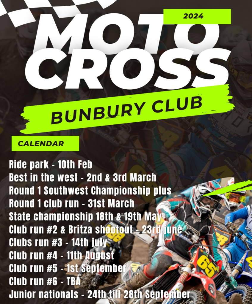 Calendar - Bunbury Motorcycle Club